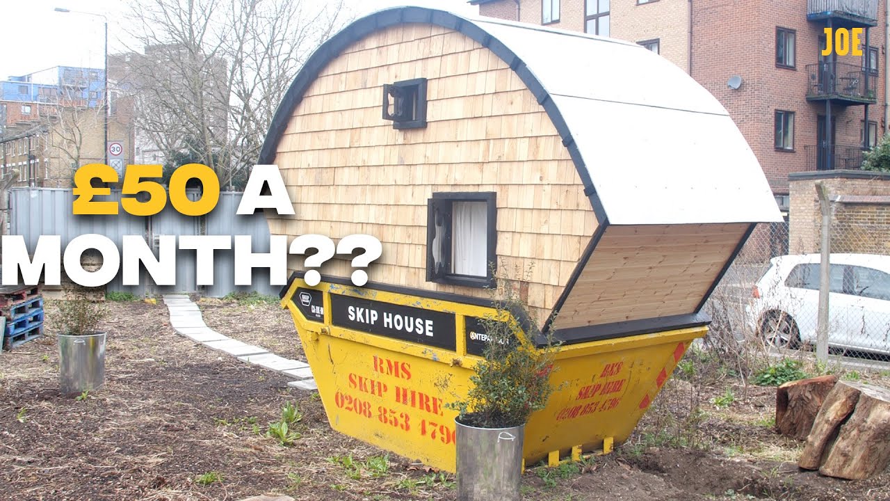 28-year-old builds home inside dumpster(Build for $5,000) - What The Heck?